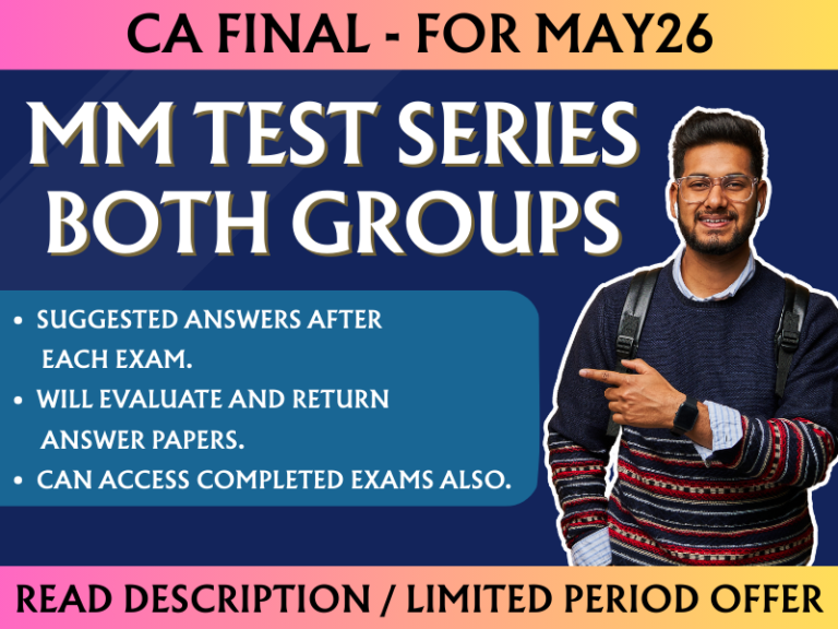 CA FINAL REVISION EXAMS POST RESULTS BOTH GROUPS MMTS || CC841 ...