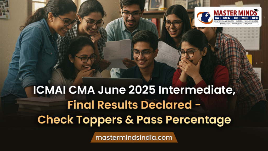 ICMAI CMA June 2025 Intermediate, Final Results Declared - Check ...