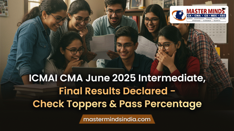 ICMAI CMA June 2025 Intermediate, Final Results Declared - Check ...